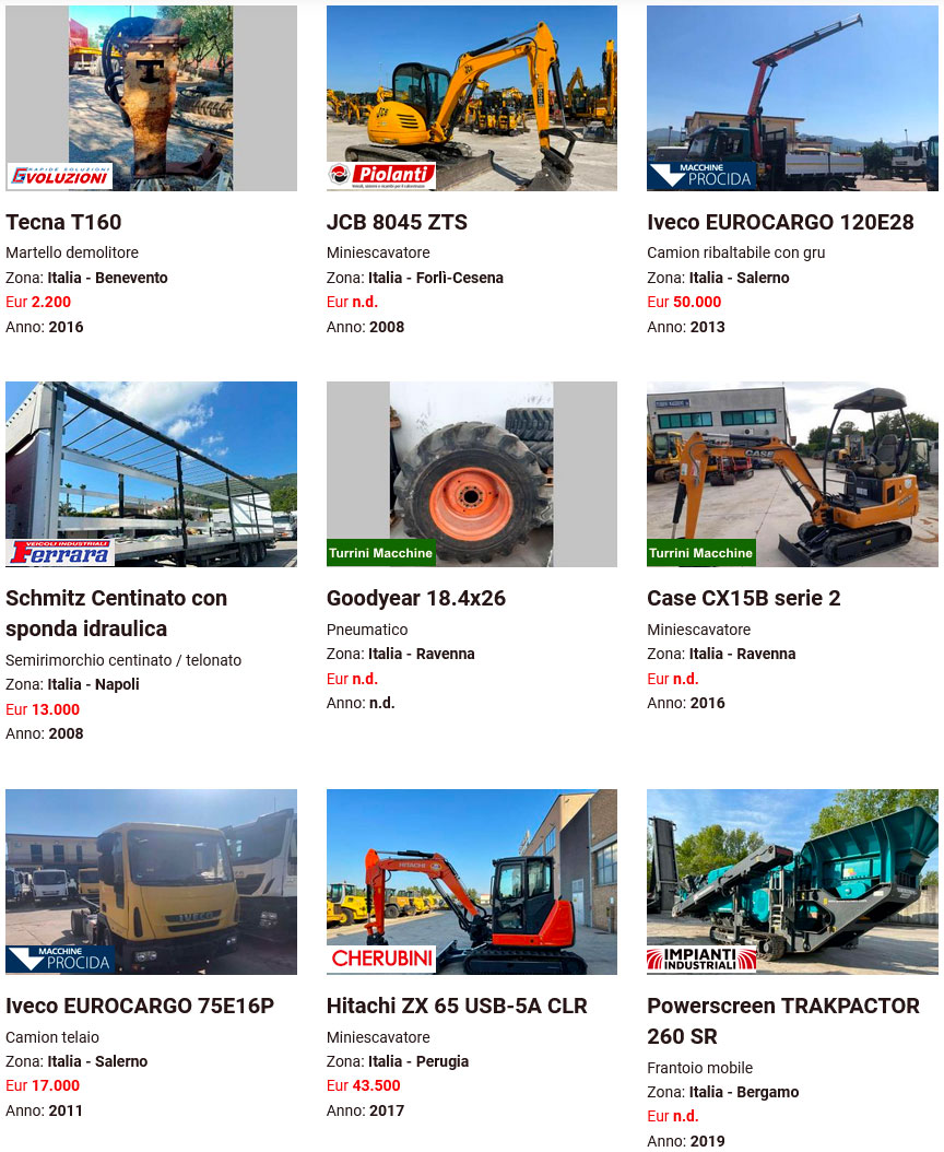 MMT Italia - Portale dedicato alle macchine edili e agricole.